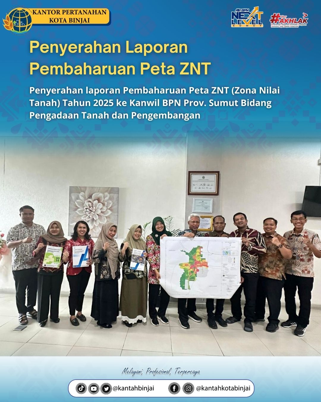 Kantor Pertanahan Kota Binjai Serahkan Laporan Resmi Pembaharuan Peta ...